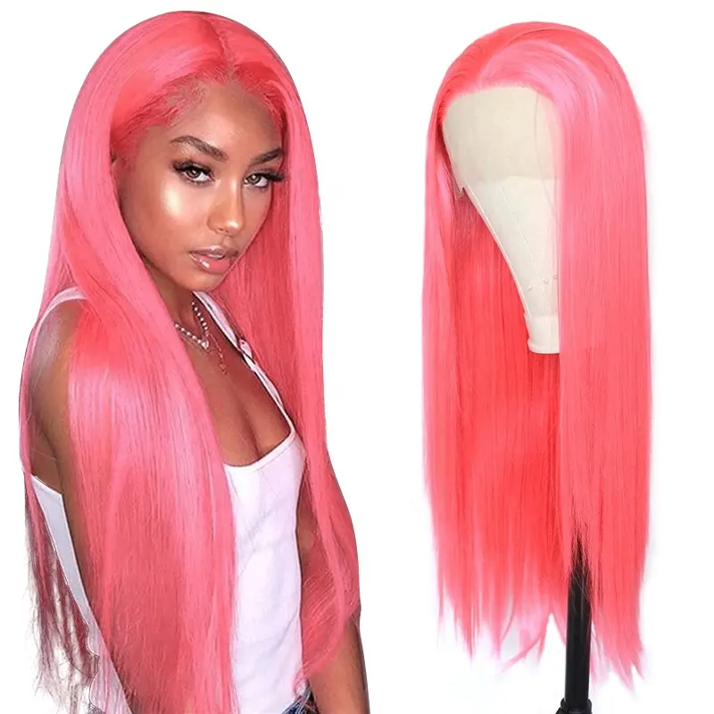 Best Beauty Hair Different Color Lace Frontal Wigs Straight Human Hair